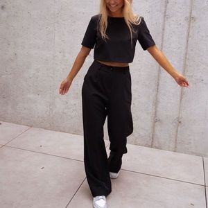 Missguided | Pants & Jumpsuits | Nwot Missguided High Waisted Wide Leg ...